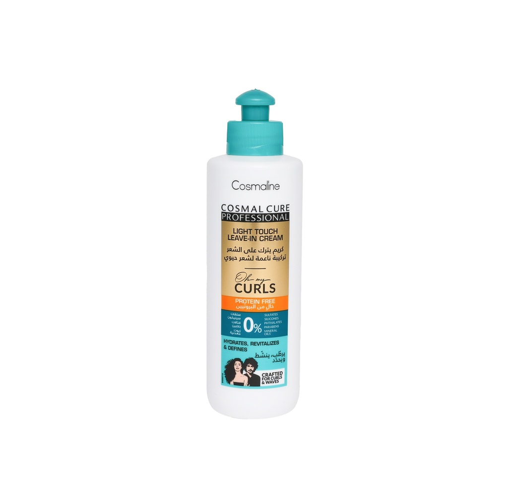 Cosmal Cure Professional Oh My Curls Light Touch Leave In Cream 250Ml ...